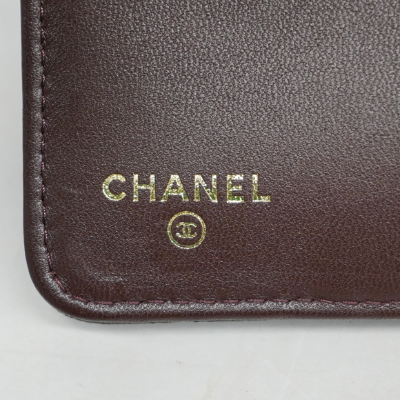 CHANEL | Other | Auth Chanel Notebook Cover Matelasse Lambskin Black ...